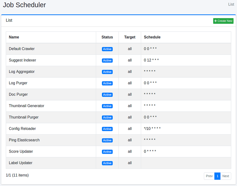 ジョブの設定項目について - Japanese:Fess - CodeLIbs Forum